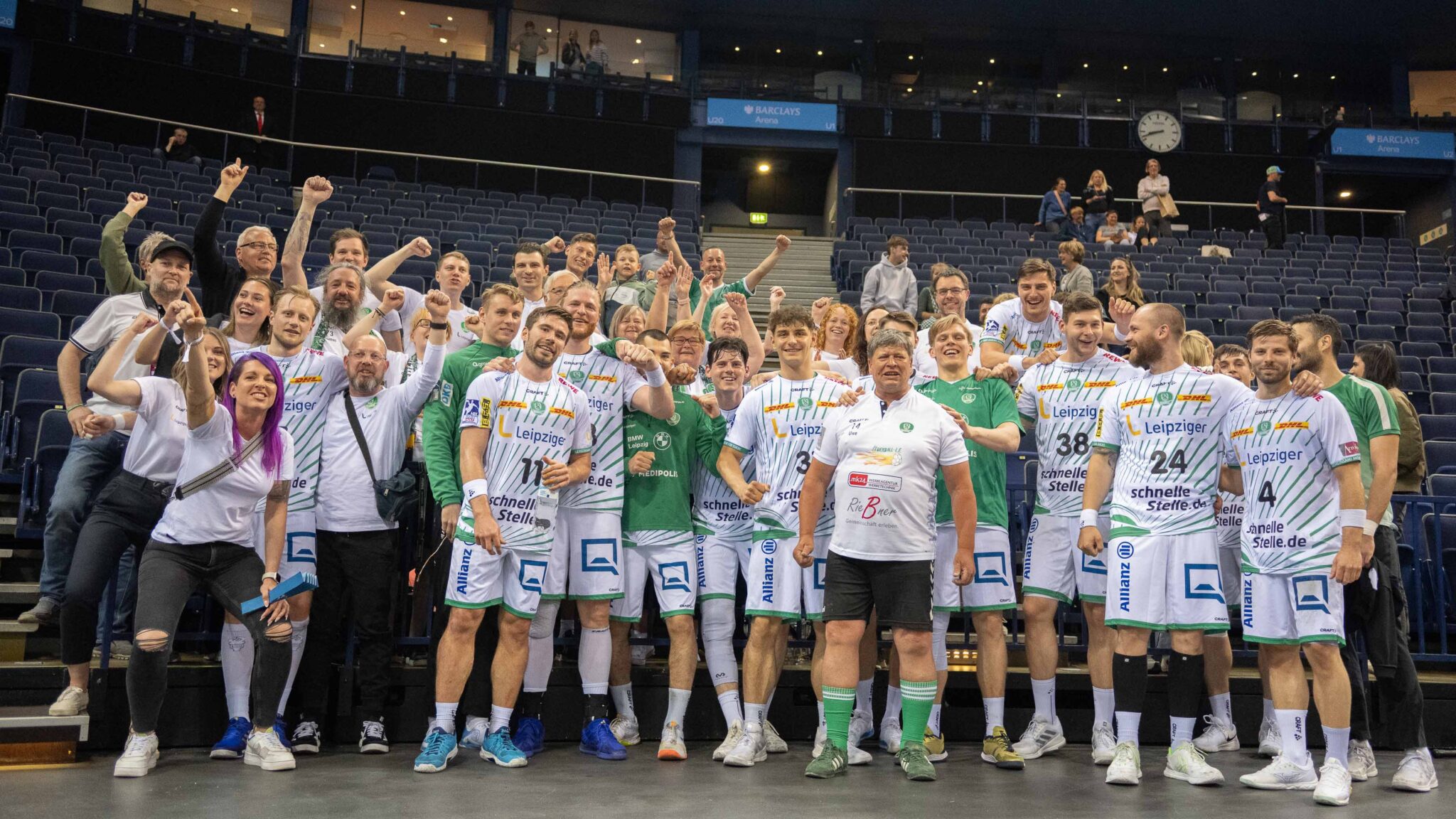 Leipzig siegt mit 31:28 in der Hamburger Barclays Arena - SC DHFK Handball